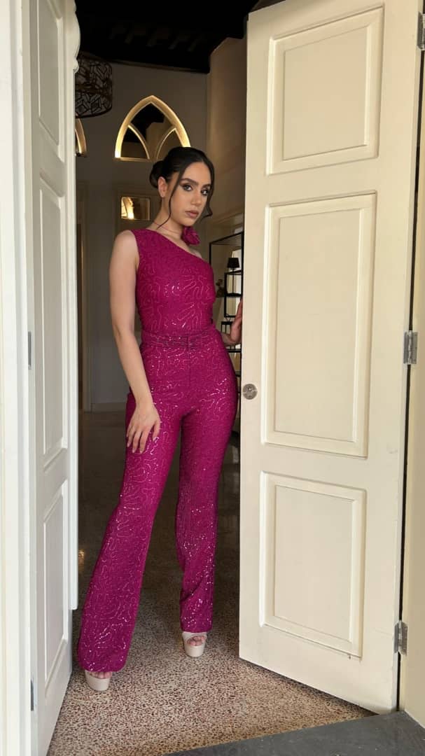 shirly jumpsuit 1 shoulder * - Volavie